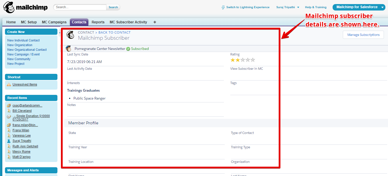 Salesforce Integration with MailChimp cloud-based platform