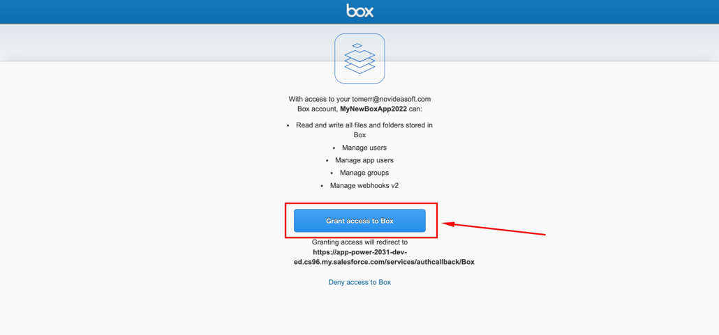 Box And Salesforce Integration With The Help Of Named Credentials