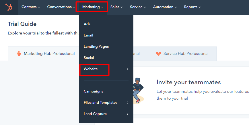 How to Build a Website using HubSpot?
