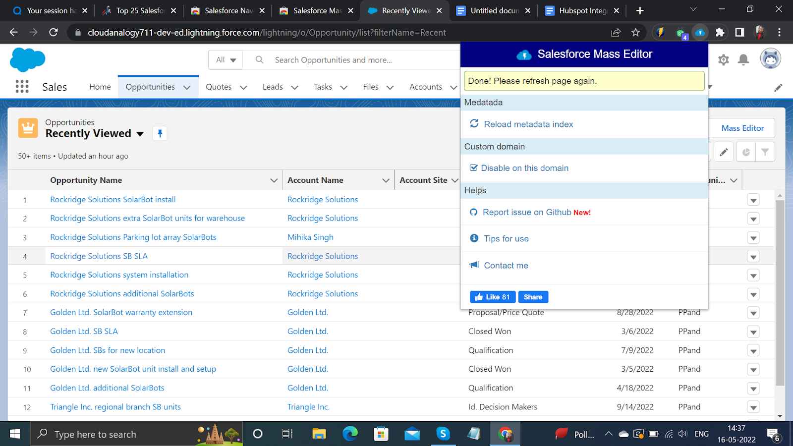 What is Salesforce Mass Editor Extension?